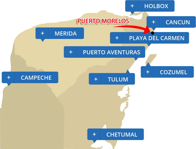 Puerto Morelos Area Map Dreams Puerto Aventuras Resort & Spa Mexico